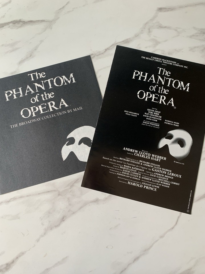 The Phantom of the Opera Souvenir Program, The Majestic Theatre, New ...