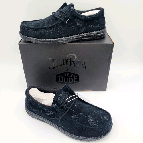 Hey Dude Jelly Roll Wally Size 11 Slip On Men's Shoes Black Limited ...