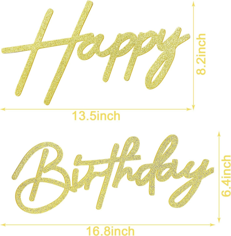 Happy Birthday Sign for Backdrop,Felt Letter Sign Banner for Wall Decr ...