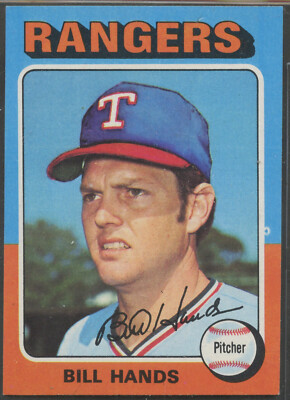 1975 Topps #412 Bill Hands Texas Rangers | eBay