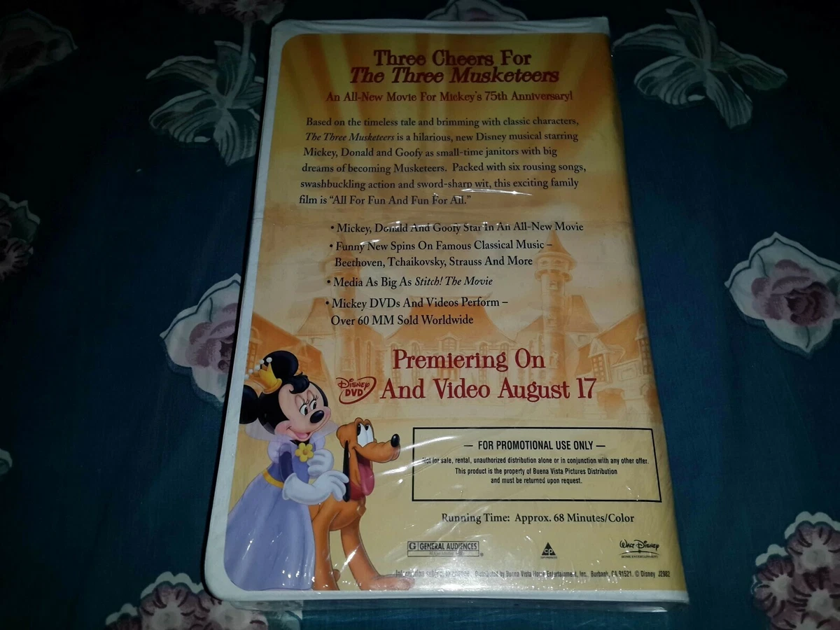 Mickey Donald Goofy The Three Musketeers Dvd Menu