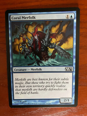 MTG Coral Merfolk CARD SINGLE USED EXCELLENT CONDITION SEE PHOTOS | eBay