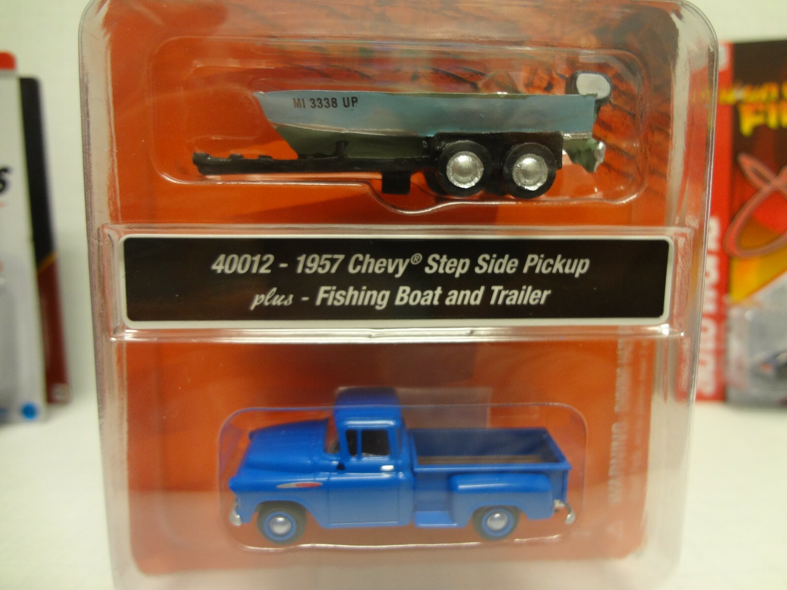 Mini Metals #40012 1957 Chevy Stepside PU + Fishing Boat/Trailer 1:87 ...