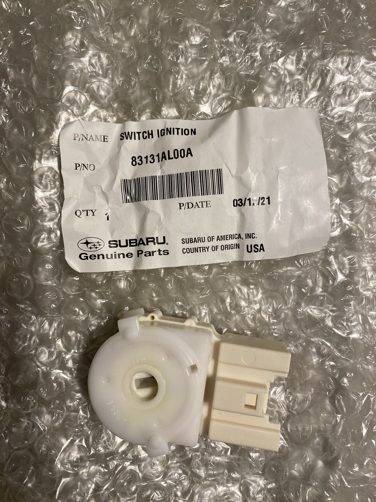 OEM Ignition Starter Switch Assembly 83131AL00A for Subaru 2015-2019 ...