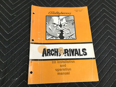 Midway Arch Rivals Arcade Game Machine Installation Operation Manual ...
