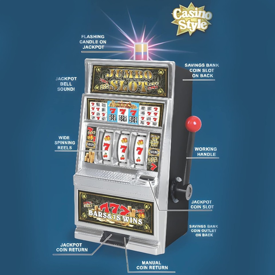 Slot Machine– Las Vegas Slot Machine with Casino Sounds, Flashing ...