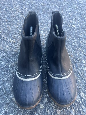 Women's Sz 9 SOREL Out N About Chelsea Duck Boots Black NL2410-010 ...