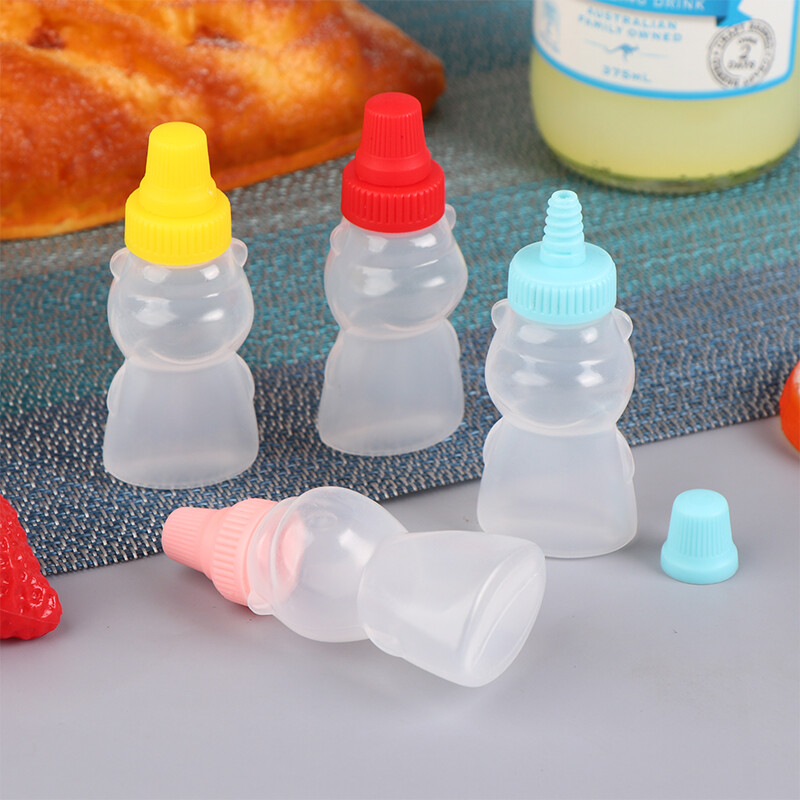 1/2/4Pcs Mini Condiment Squeeze Bottles 23ml Lunchbox Squeezable ...