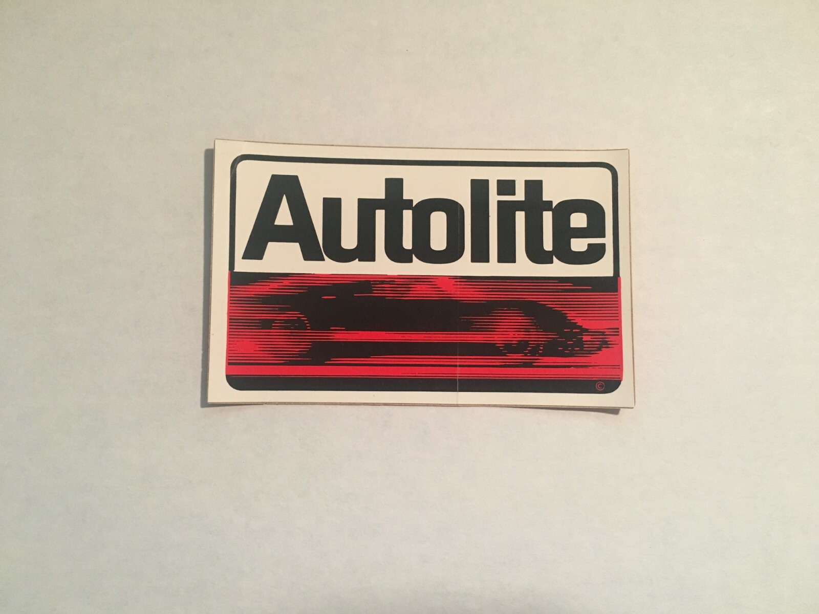 1968 AUTOLITE VINTAGE ORIGINAL RACING DECAL STICKER FORD GT VERY RARE ...