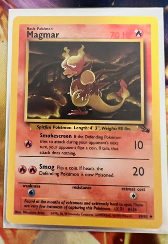 Magmar 39/62 - Fossil - Uncommon Pokemon Card - Near Mint/LP | eBay