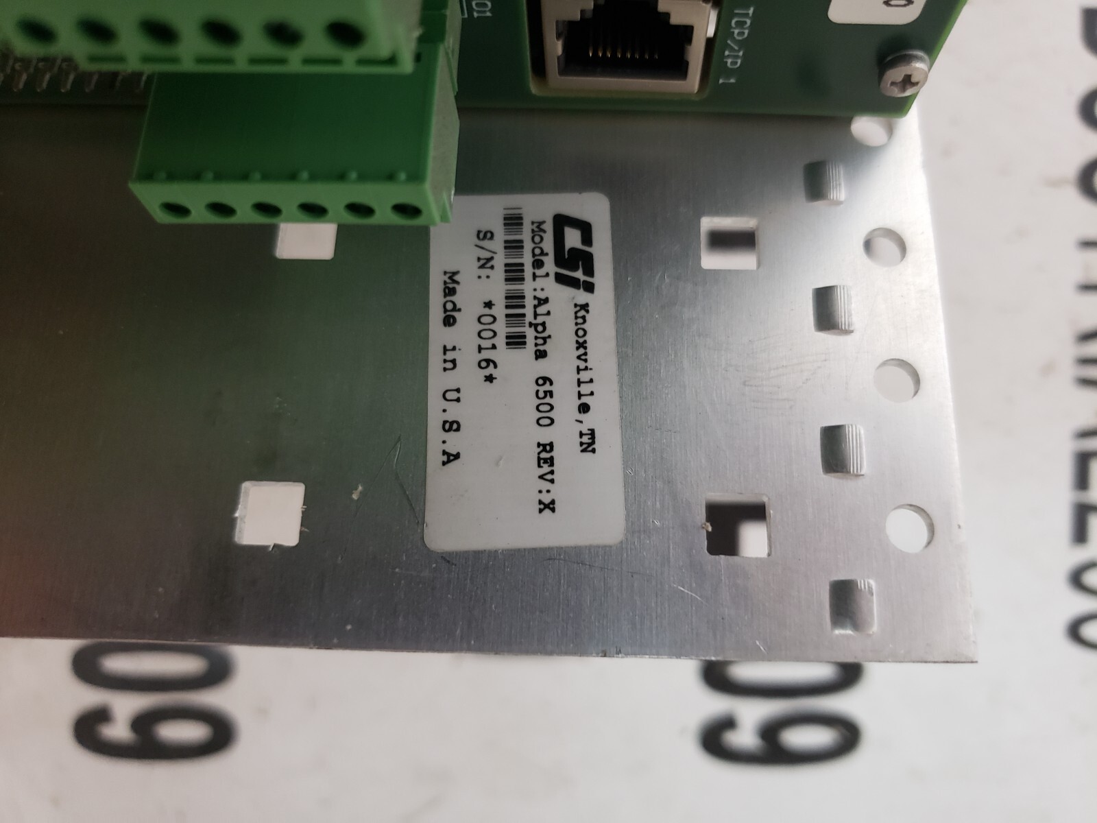 EMERSON ALPHA CSI 6500 REV X PROCESS MANAGEMENT MACHINERY HEALTH ...