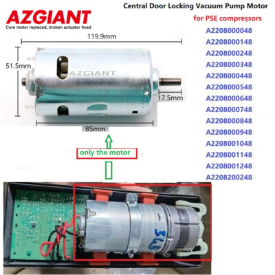 Door Vacuum Pump Locking Motor For Mercedes S/CL-Class W220 S500 S400 ...