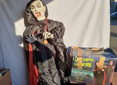 Spirit Halloween Lurching Vampire Animated Prop Animatronic Dracula ...