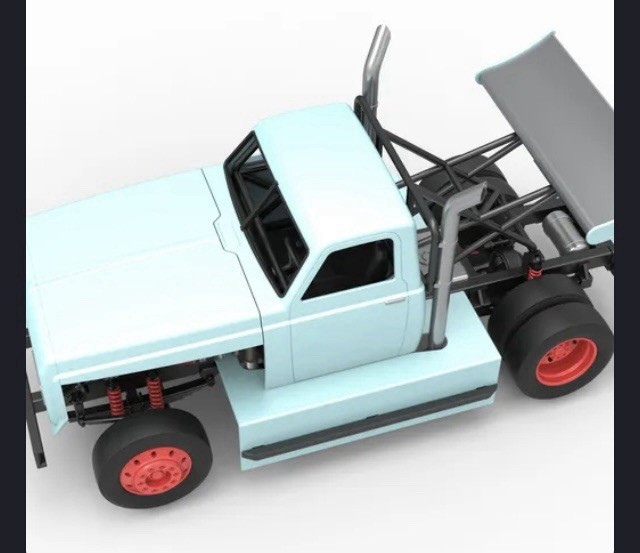 BIG RIG RACING SEMI TRUCK 1:25 resin MODEL KIT Resin Racing Semi Model ...