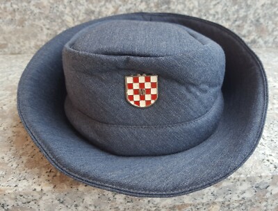 CRO ARMY, HOS Paramilitary unit 1990s. hat cap badge USTASHA, NDH ! | eBay