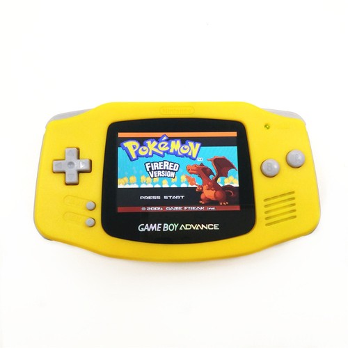 Yellow Game Boy Advance Console AGS-101 Backlight Backlit Screen GBA ...
