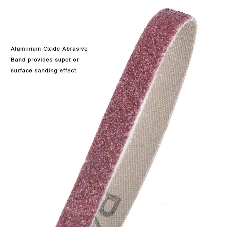 10x Sanding Belt Aluminium Oxide Sandpaper Sander Abrasive Band Strap ...