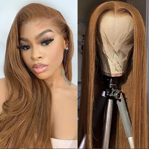 Long Straight Synthetic Lace Front Wigs for Women High Temperature Hair ...