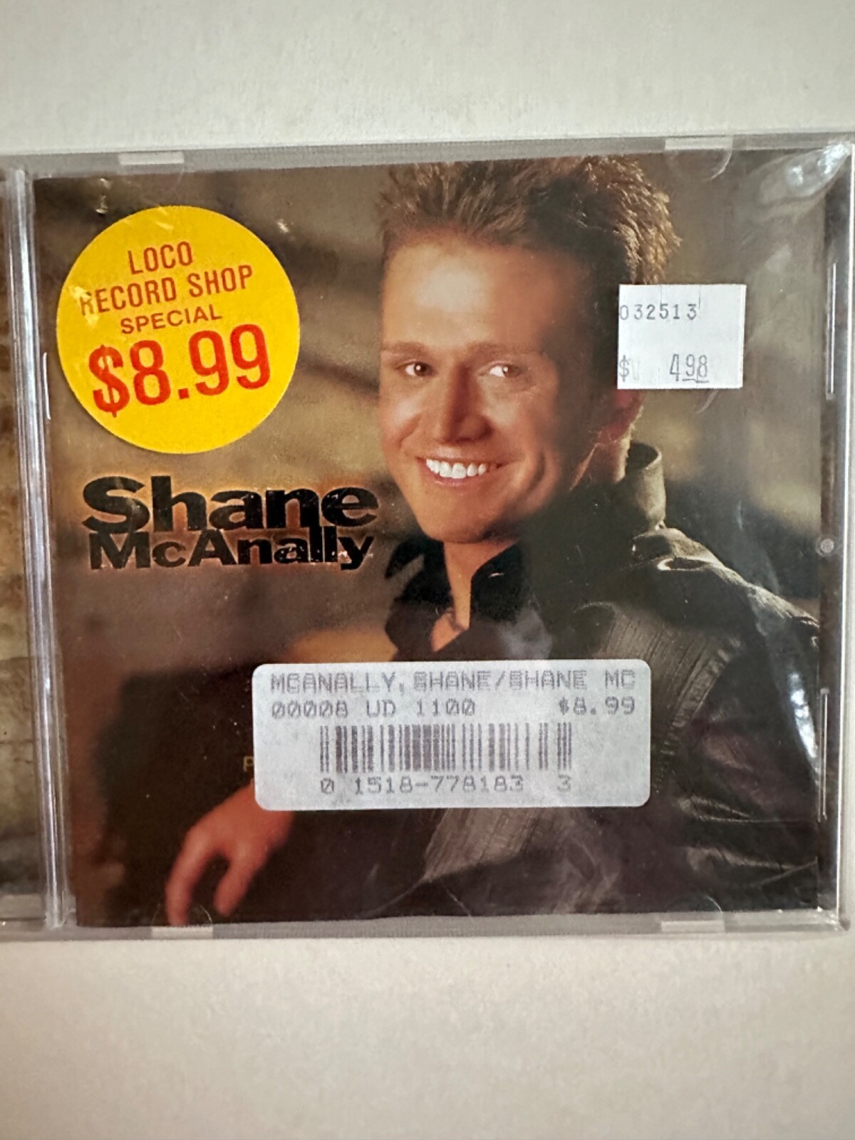 Mcanally, Shane,Shane Mcanally, - promo sticker on front CD MINY ...