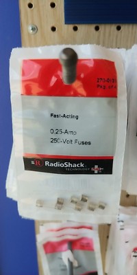 RadioShack 270-0133 Fuse Fast Acting 0.25A 250V 4 Pack 2700133 | eBay