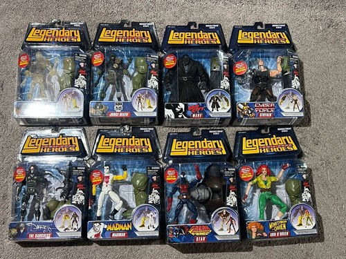 MonkeyMan BAF Legendary Comic Book Heroes MOC CASE FRESH ALL 8 FIGURES ...