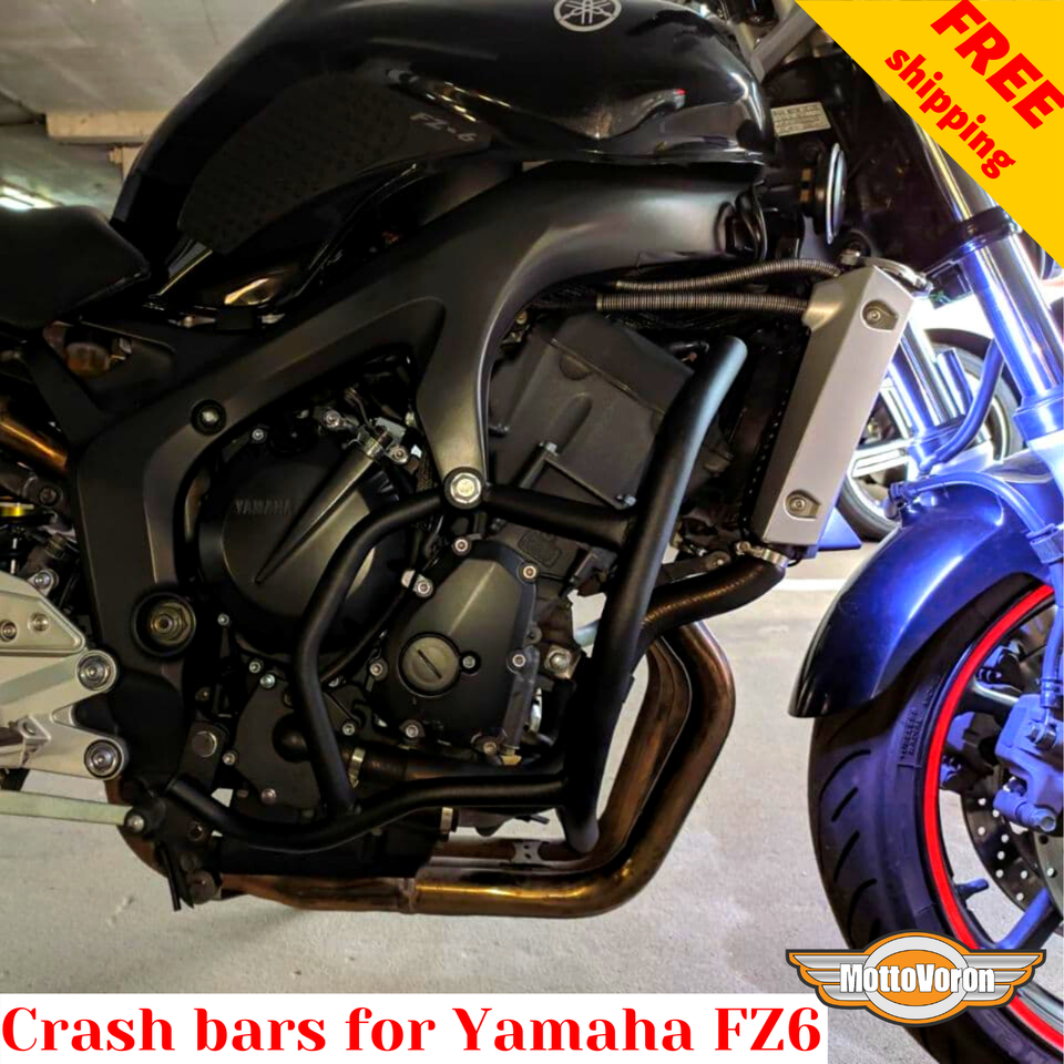 For Yamaha FZ6 Crash bars FZ6N Engine guard Fazer FZ6 S2 FZ6-S, Free ...