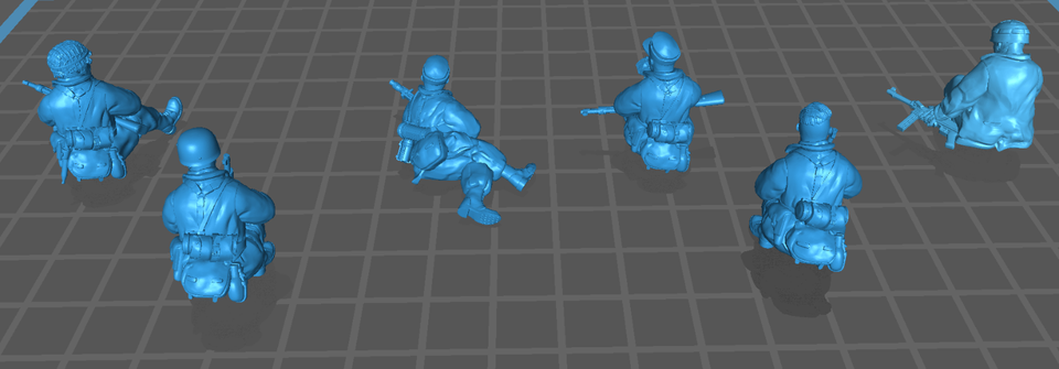 Bolt Action Compatible: Fallschirmjäger Tank Riders x6 figures (28mm ...