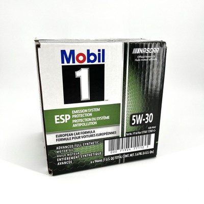 Mobil 1 Advanced Full Synthetic 5W-30 ESP Engine Oil CASE x 6 1QT ...