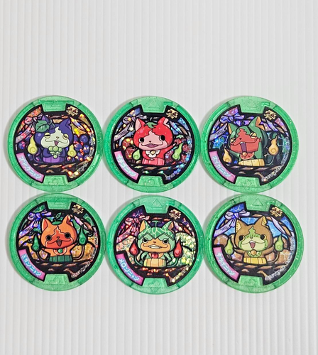 Yo-kai Watch Green Z Medals Fruitnyans Complete Set | eBay