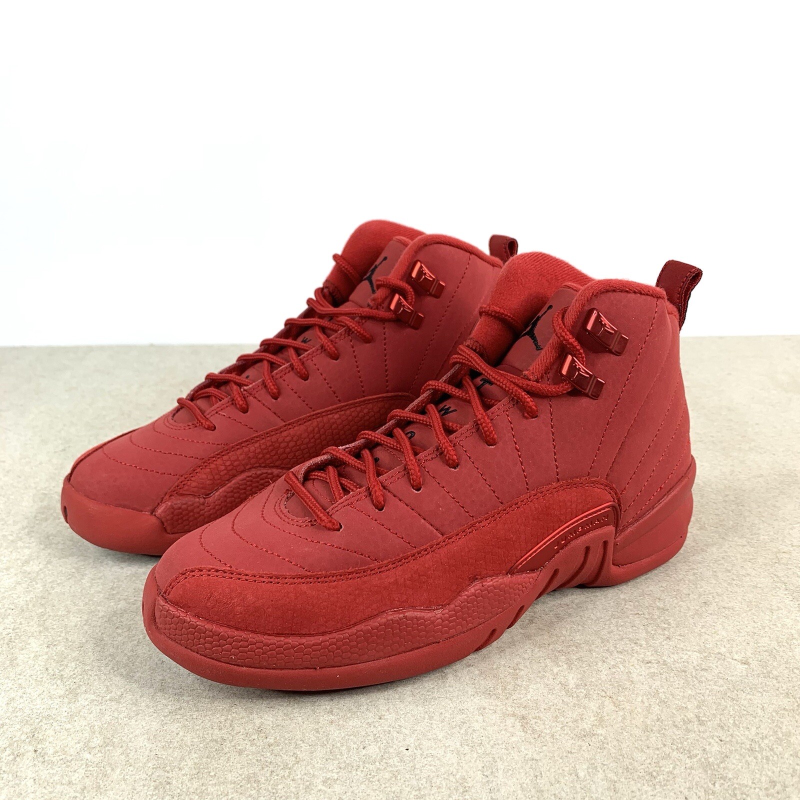 Air Jordan 12 Triple Red GS 4.5Y / Womens 6 B-grade* Missing Lid 153265 ...