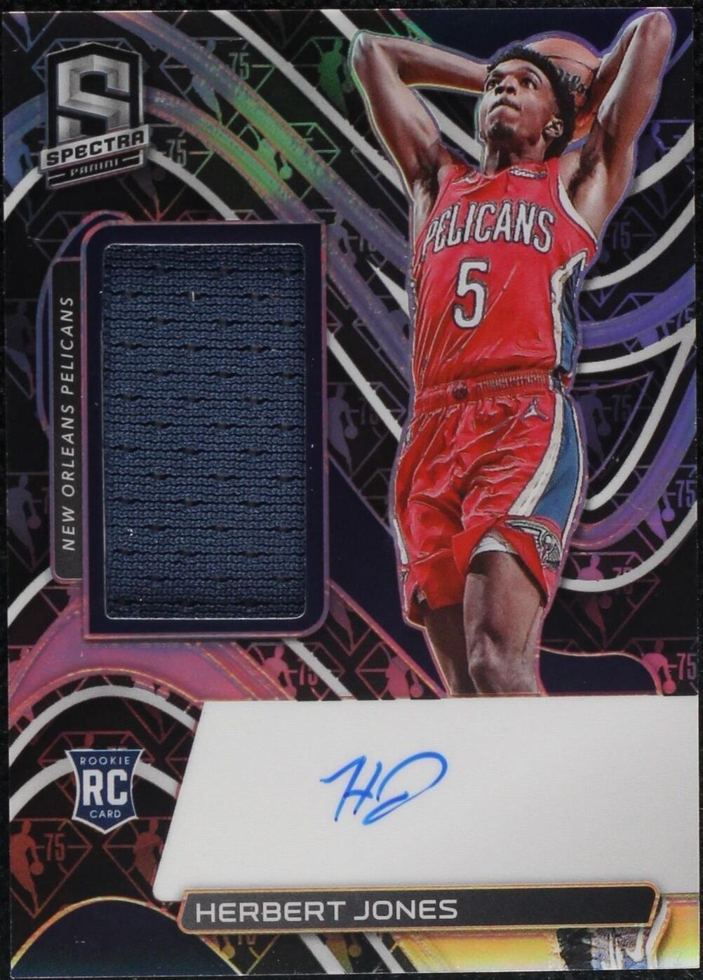 2021-22 Panini Spectra - Rookie Jersey Autograph Herbert Jones #204 ...