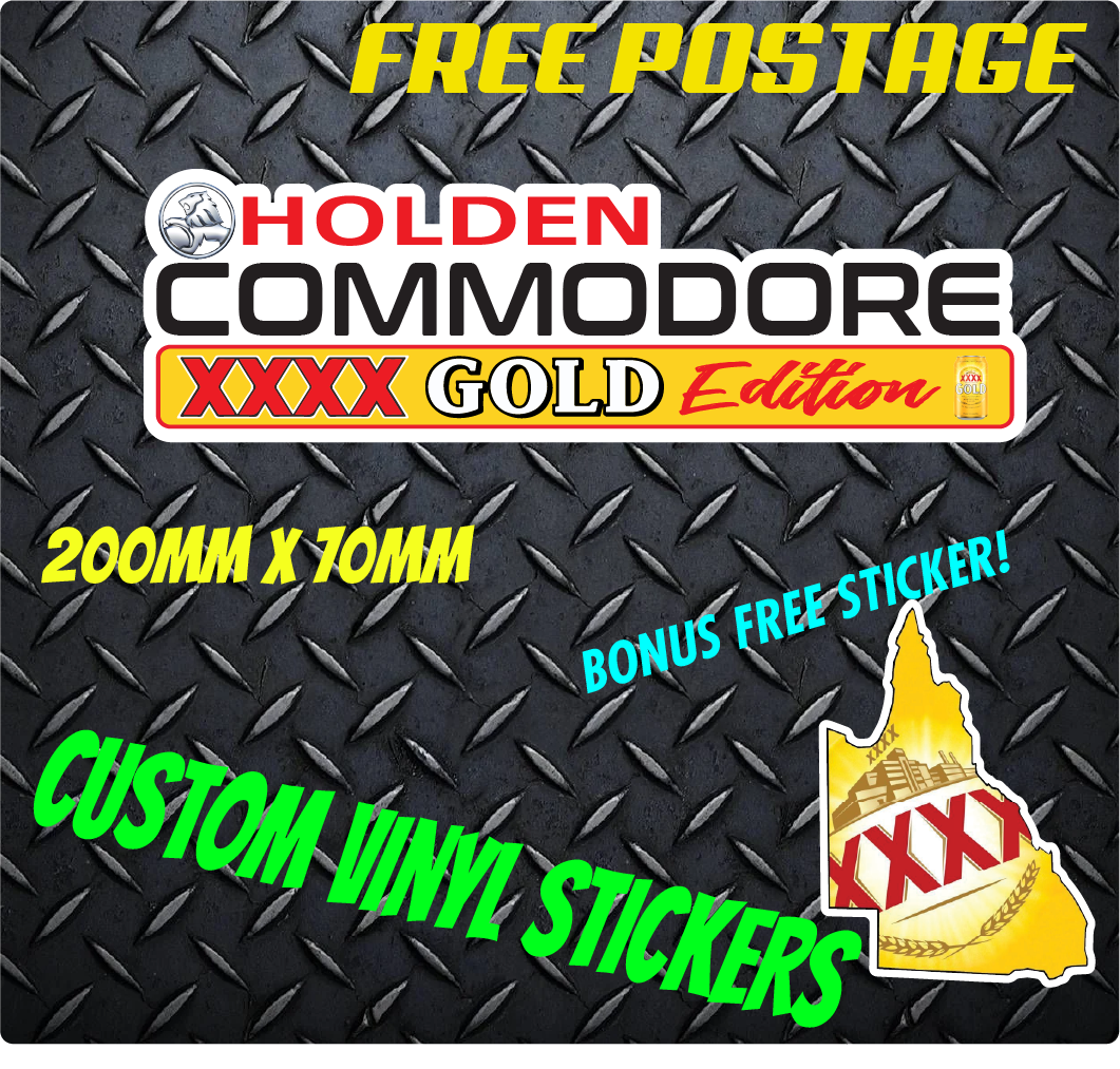 Holden Commodore - XXXX Gold Edition - Custom Stickers AUST SELLER A++ ...
