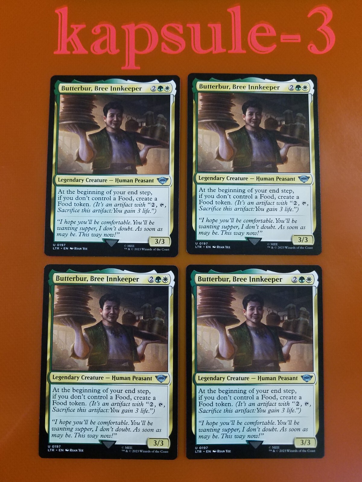 4x Butterbur, Bree Innkeeper (0197) | LTR: Tales of Middle-Earth | MTG ...