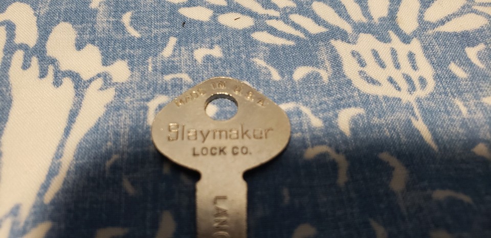Vintage NOS Slaymaker Lock Co Advertising Key Ring Screwdriver ...