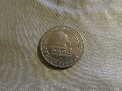 MGM Grand 2001 ONE (1) Dollar Gaming Token ABC Bowling Silver Legacy ...