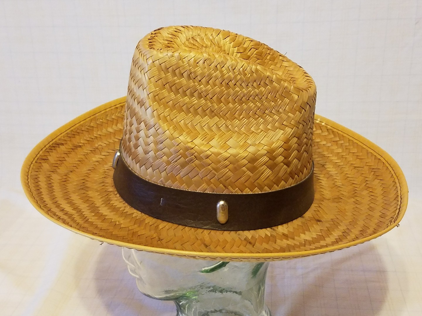 Men's Western Style Straw Hat made in Mexico - sz M | eBay