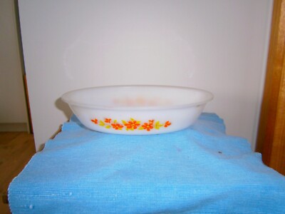 Vintage Australian Pyrex (Agee) Oval ovenware Dish 'Orange Blossom ...