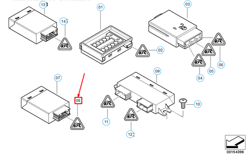 BMW 1 E81 Control Unit Socket Housing 61136901662 6901662 NEW GENUINE ...