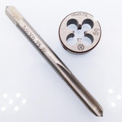 US Stock HSS M6 x 0.75mm Tap & M6 x 0.75mm Die Metric Thread Left Hand ...