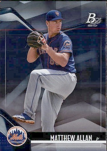 2021 BOWMAN PLATINUM TOP PROSPECT NEW YORK METS - MATTHEW ALLAN #TOP-22 | eBay
