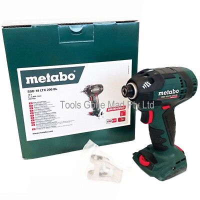 BRAND NEW Metabo 18V Brushless 1/4" Impact Driver Skin - SSD 18 LTX 200 ...