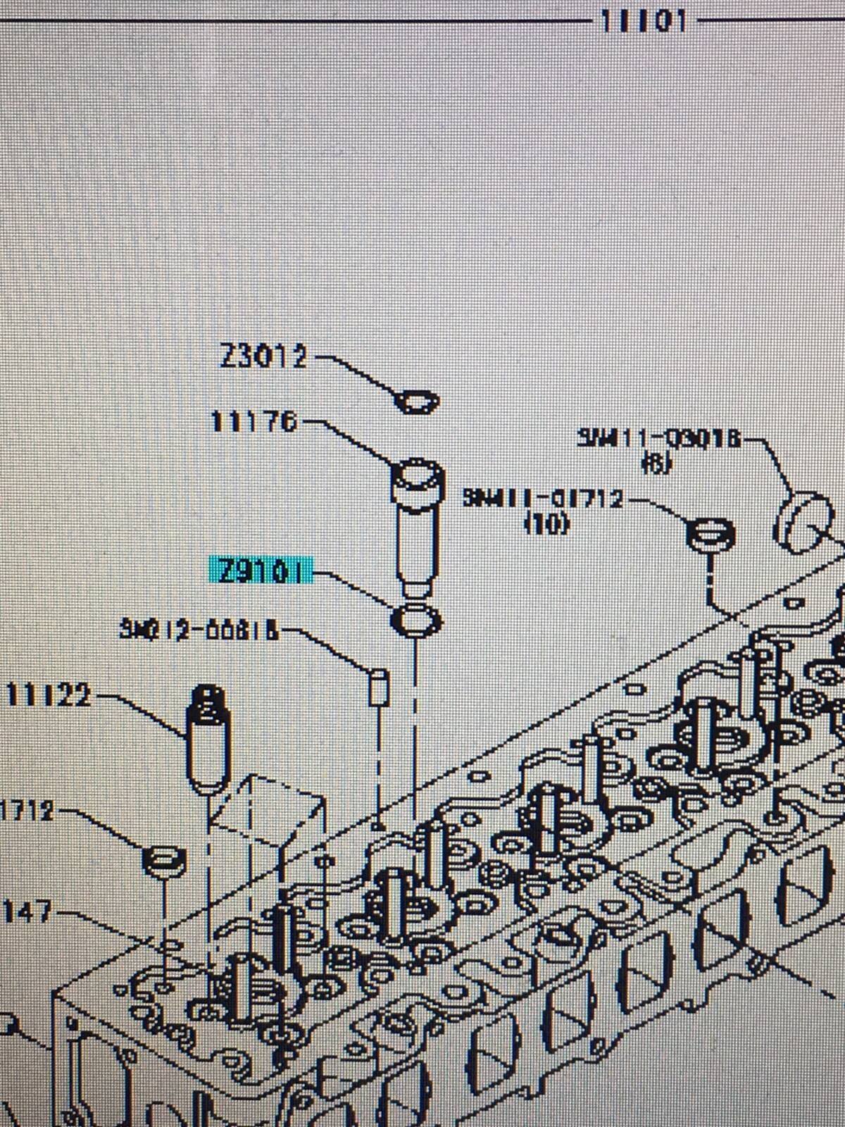 Hino Injector cup sleeve seal set J08E 2005-2019 238 258 268 268A 338 ...