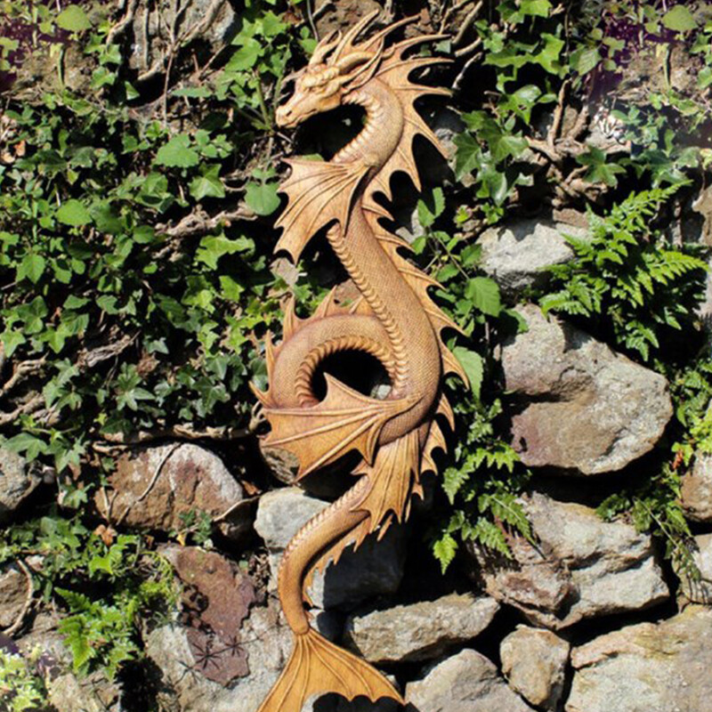 Resin Dragon Statues Dragon Figures Art Garden Decoration Sculptures ...