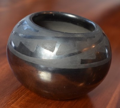 Maria Black-on-Black Pottery Signed | eBay