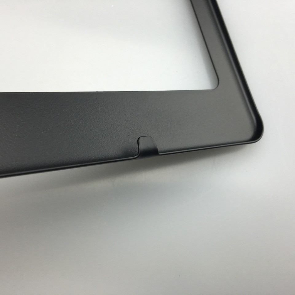 Mercedes Benz Matte Black Stainless Steel License Frame Laser Engraved ...