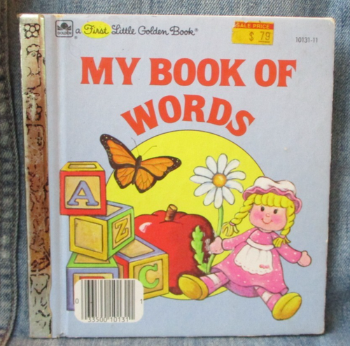 Vintage 1982 MY BOOKS OF WORDS HARDCOVER BOOK A First Little Golden ...