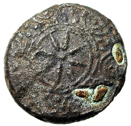 STAR Greek Coin w COA Eight Rays on Shield THESSALY ? Certified ...