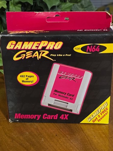 Game Pro Gear Memory Card 4x For Nintendo 64, New In Box, Pair Of 2 | eBay