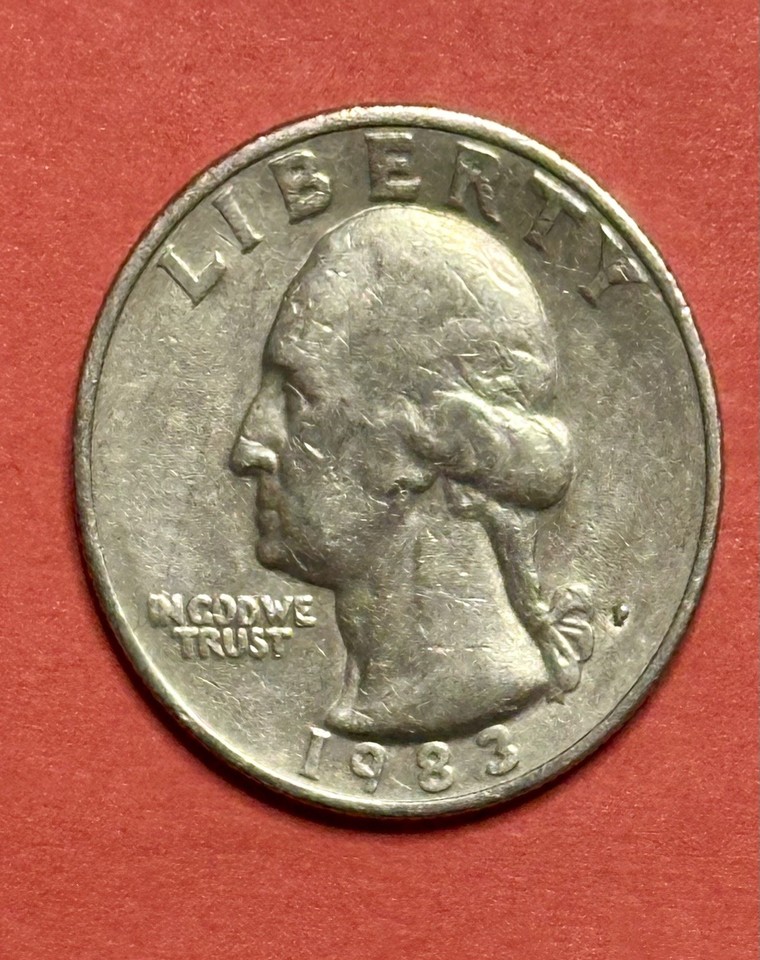 1983 P WASHINGTON QUARTER ERROR ! FILLED IN P MINT MARK ERROR#219 | eBay