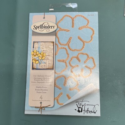 SPELLBINDERS Designer Series Flower Dies Shabby Poseys (4 DIES) S4-628 ...